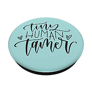 Mom Mama Teacher Appreciation Mint Blue Teal Black JLZ009 PopSockets Swappable PopGrip