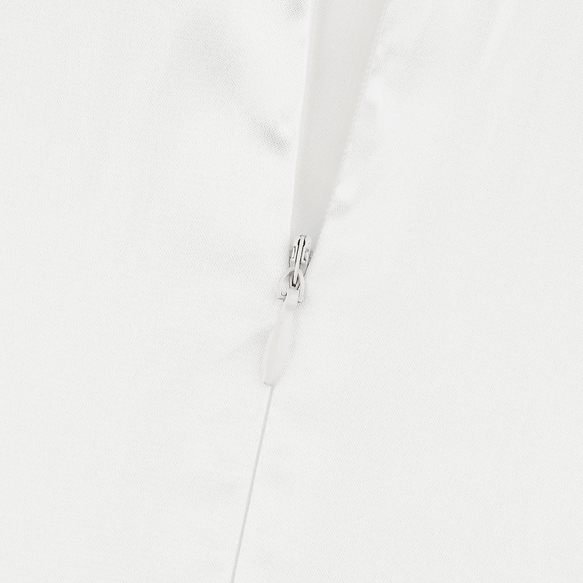 uxcell Satin Pillowcase for Hair and Skin with Hidden Zipper, Breathable and Soft Pillow Case with Sleep Mask, Set of 2 King (20"x36") White