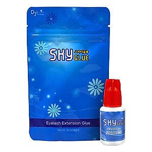 PYTrade Glue SKY S+ 5ml Maximum Retention Eyelash Extension Glue, Waterproof Lash Glue Kit For False Lashes 7 Weeks Hold, Safe For Sensitive Eyes, Premium Eye Lash Extensions Supplies, 1 Pack black