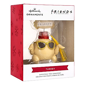 Hallmark Friends Turkey in Fez and Sunglasses Christmas Ornament, Resin