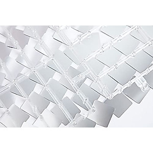 Shimmer Wall Backdrop Panels Silver Sequin Wall Backdrop Decoration for Birthday, Anniversary Wedding Engagement Party Decoration,12 Pieces