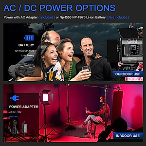 GVM RGB Video Lighting, 360° Full Color Led Video Light with APP Control, 3 Packs 850D Photography Lighting Kit CRI 97, YouTube, Aluminum Alloy Shell