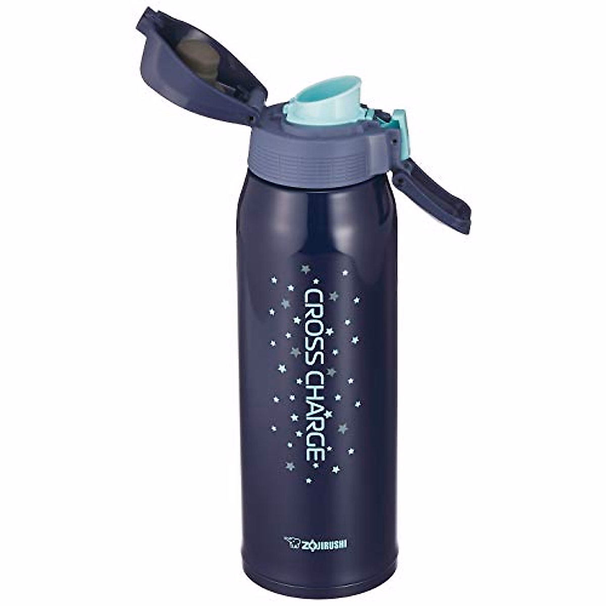 Zojirushi SD-FB10-AG Water Bottle, Direct Drinking, Sports Type, Stainless Steel Cool Bottle, 0.3 gal (1.0 L), Navy Mint