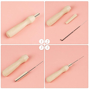 Needle Felting Starter Kit, Complete Needle Felting Tools Animal Doll Needle Felting Kit with Felting Needles, Instructions, Felting Foam Mat, and Other Tools, for Adults Beginner Supplies DIY Crafts