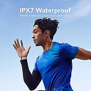 Bluetooth Headphones, Ear Buds Wireless Bluetooth Earbuds with Deep Bass, 45H Playtime, Bluetooth 5.3 Earbuds with LED Display, Built-in Mic, IPX7 Waterproof Over Ear Earphones for Sports Running