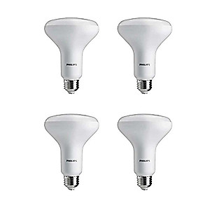 Philips LED Dimmable BR30 Light Bulb: 650-Lumen, 5000-Kelvin, 8-Watt (65-Watt Equivalent), E26 Base, Daylight, 4-Pack