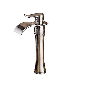 ShiSyan Y-LKUN Chrome Brass Faucetbasin Mixer Tap Lavatory Faucets Tall Body Brushed Nickel