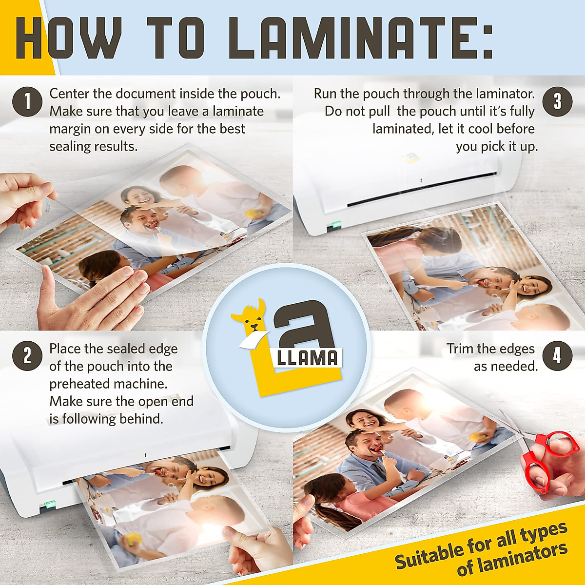 Thermal Laminating Pouches, 9 x 11.5 Inches, 3 Mil Thick, 30 Pack, Suited for Letter Size Laminating Sheets 8.5 x 11