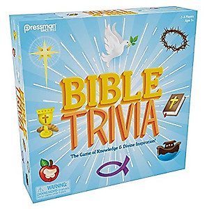Bible Trivia by Pressman - The Game of Knowledge & Divine Inspiration, Multi Color