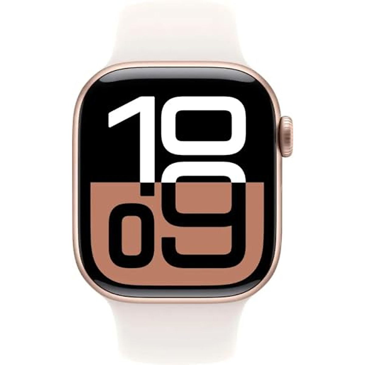 Apple Watch Series 10 [GPS + Cellular, 42mm] - Rose Gold Aluminum Case with Light Blush Sport Band, S/M (Renewed)