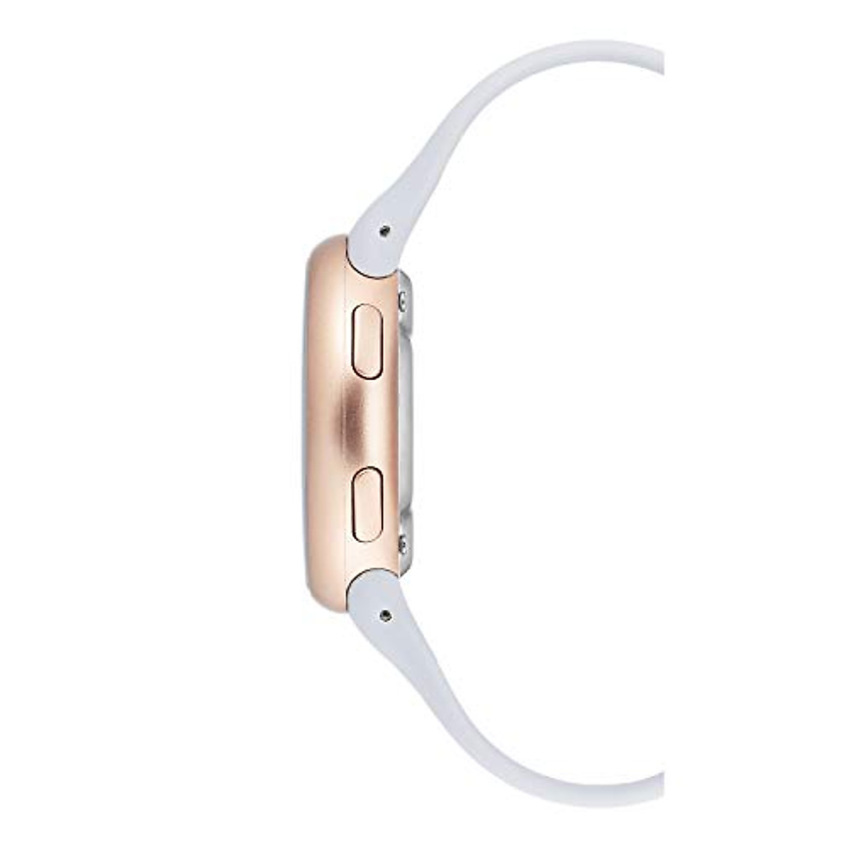 Armitron Sport Unisex 40/8423PBL Digital Chronograph Rose Gold-Tone and Powder Blue Perforated Silicone Strap Watch