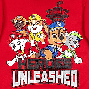Paw Patrol Chase Marshall Rubble Rocky Zuma Little Boys Fleece Pullover Hoodie Red 6