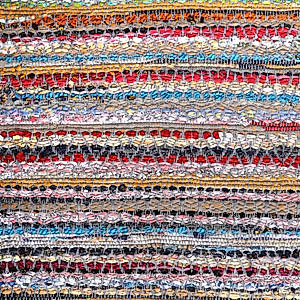 100% Cotton Rag Rug 2x3' Washable Multicolor Chindi Rug - Hand Woven & Reversible for Living Room Kitchen Entryway Rug -Multi Color, Farmhouse Rug.
