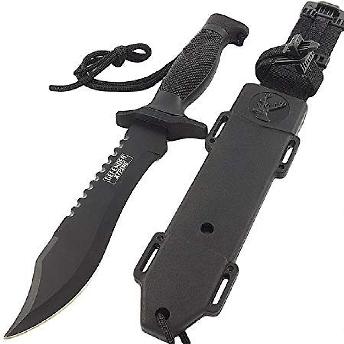 12" Tactical Bowie Survival Hunting Knife w/Sheath Military Combat Fixed Blade