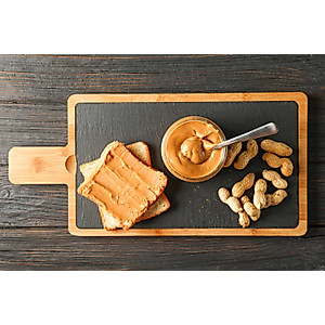 RoThings My Peanut Butter Engraved Spoon Gift | For Lovers Birthday Anniversary Christmas Stocking Stuffer 7 Inches Stainless Steel Unique Gift, Silver