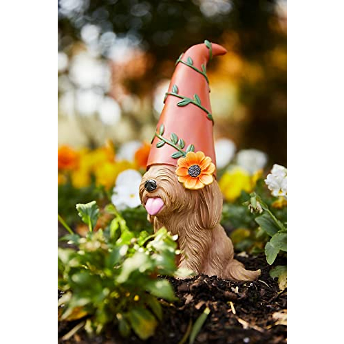 Original Doodle Gnome - Garden Gnomes Outdoor Dog Statue, Garden Décor, Cute Garden Sculptures & Statues