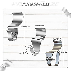 Kruggo Vinyl Siding Hooks for Hanging Outdoor, 2024 New Heavy Duty Stainless Steel Vinyl Siding Hooks Hangers, No Hole Low Profile Siding Clips for Hanging Wreath Outdoor Decorations