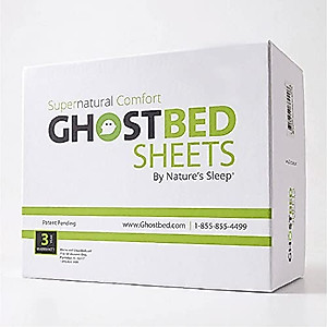 GhostBed Queen Cooling Supima Cotton and Tencel Luxury Sheet Set - Wrinkle Resistant with Deep Pockets, 4 Piece, Gray