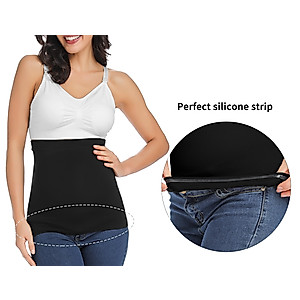Rheane Maternity Jeans Extender Belly Bands For Pregnant Women Pregnancy Belly Band Mmaternity Pants Extender (Black 2)