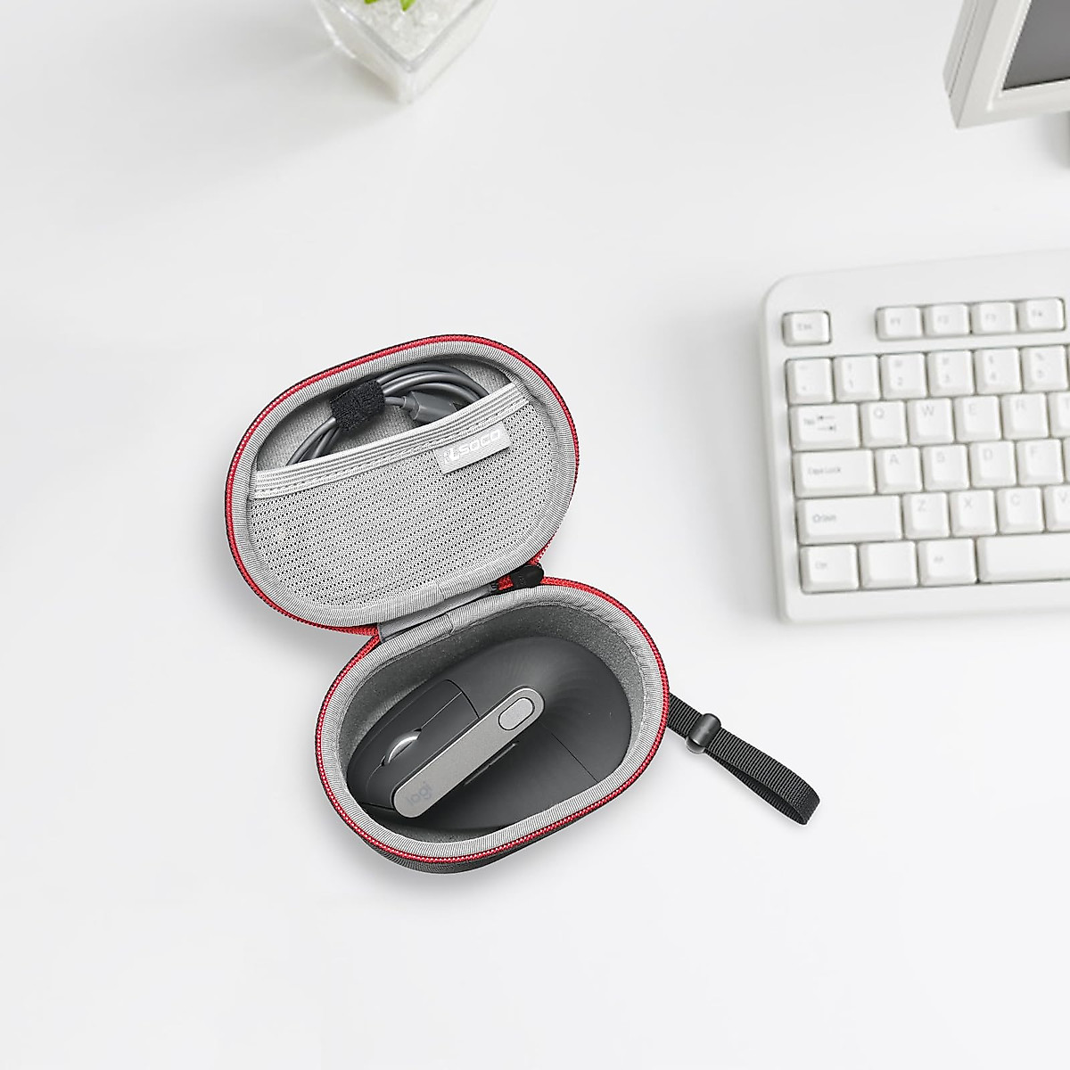 RLSOCO Travel Case for Logitech MX Vertical/Lift Vertical Wireless Ergonomic Mouse (Black)