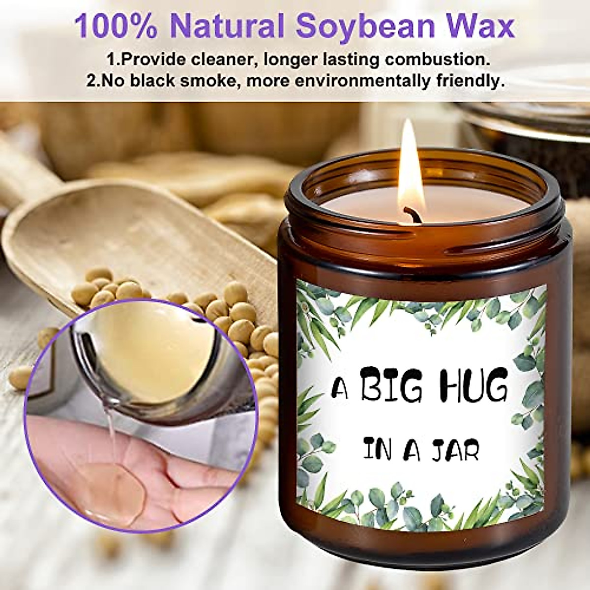 Lavender Scented Candles, Funny Aromatherapy Candle Gifts for Women, Unique Memorial Gift for Anniversary, Encouragement Inspiration Gifts- Funny Birthday Gifts for Mom, Wife, Friend, Girlfriend