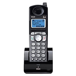 RCA 25055RE1 DECT 6.0 Cordless 2-Line Handset Accessory for RCA 2-Line Base Station (Handset Does Not Work Independently),Black