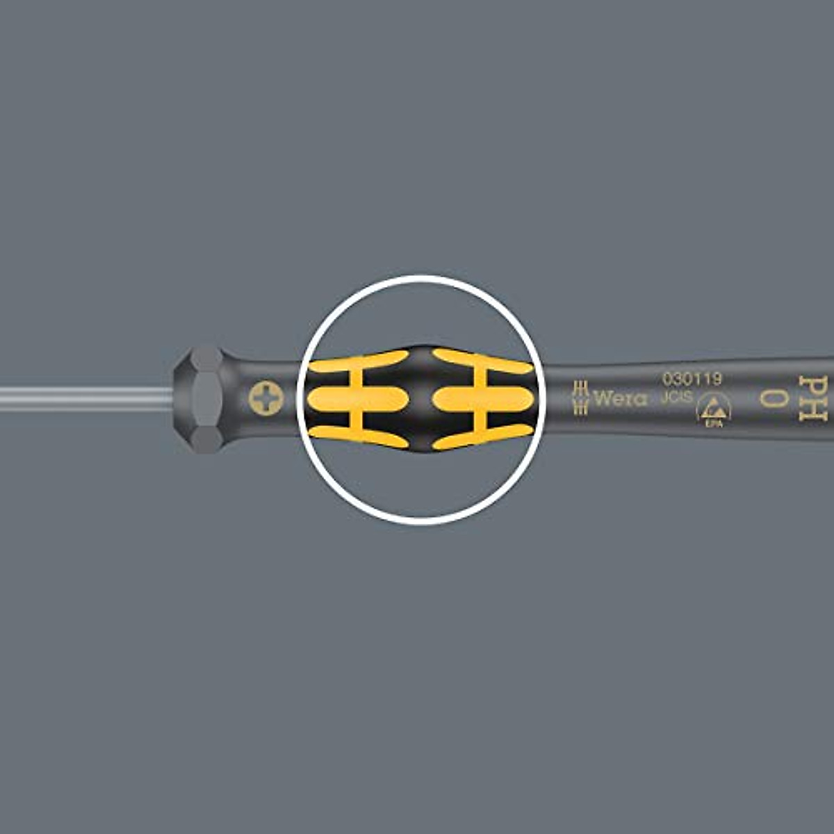 Wera 05030100001 Kraftform ESD 1578 A Slotted Precision Micro Screwdriver, 1.2mm Head, 40mm Blade Length