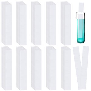 Akamino 500 Pcs 6.3 x 0.79 In Chromatography Paper Strip, Experiments Filter Paper for Pigment Separation and Science Experiment,Laboratory Cleaning Paper for Chemistry,Classroom,School,University