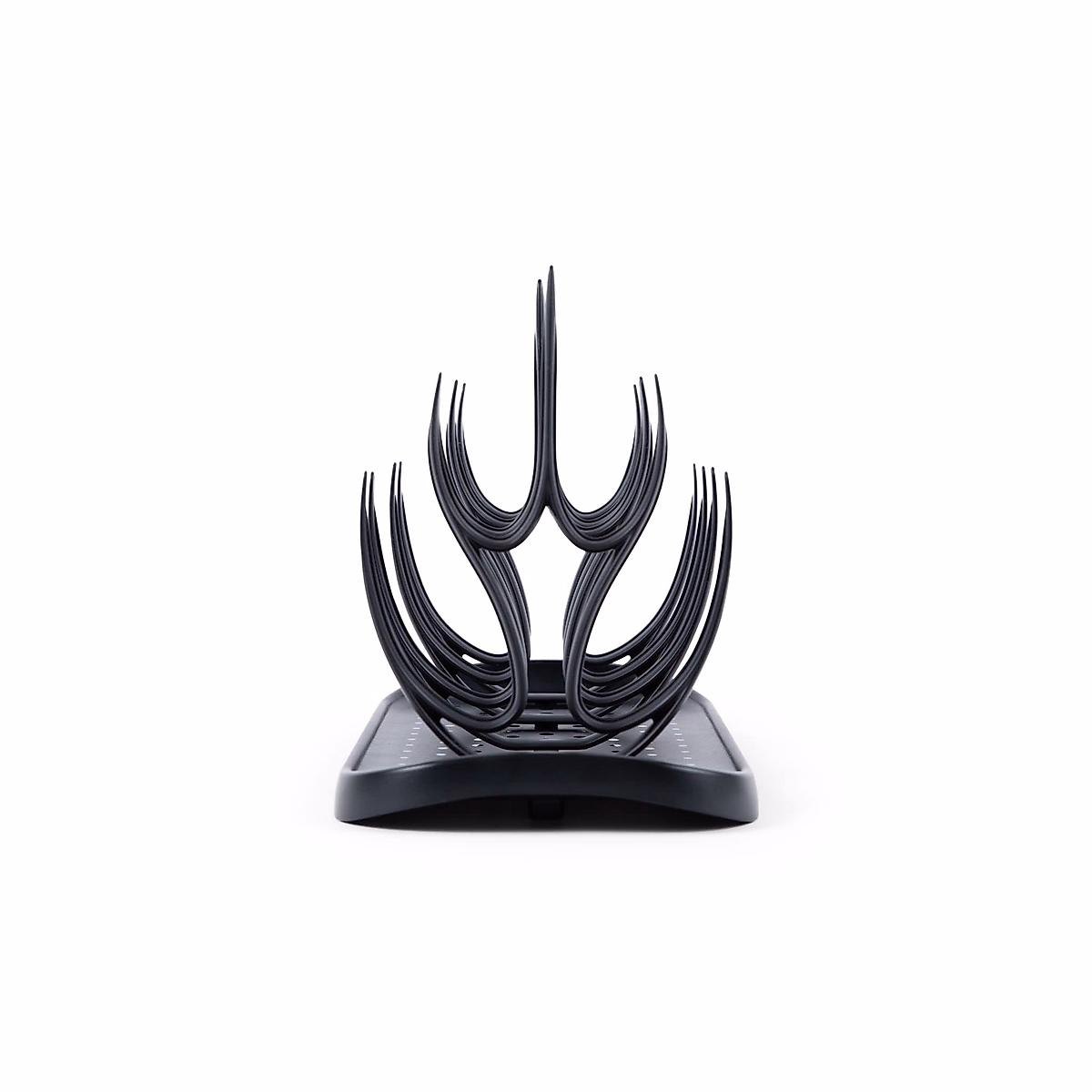 Baby Bottle Drying Rack High Capacity, Parentalz, Space Saving Countertop Baby Bottle Rack Dryer Holder for Baby Bottles, Pacifiers, Nipples, Pump Parts - Black