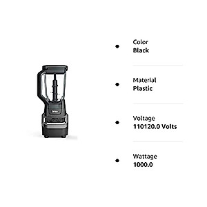 Ninja BL610 Professional Blender with Total Crushing Technology, 1000-Watts, Black (Renewed)