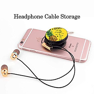 4 Pack Foldable Expanding Cell Phone Finger Stand Holder Compatible with All Smartphones and Tablets Yellow Rose Gold Rainbow Pineapple