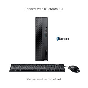 ASUS ExpertCenter D700SD Small Form Factor Desktop PC, Intel Core i5-12400, 16GB DDR4 RAM, 512GB PCIe SSD, TPM, Windows 11 Pro, Black, D700SD-XH504