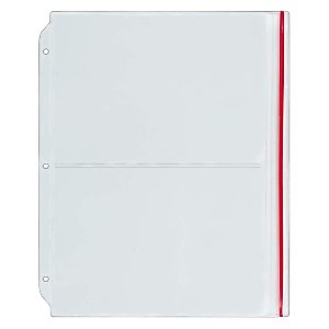 StoreSMART - Multi-Pocket Zipper Binder Page for Crafting & Knitting Supplies – 2 Pocket – 10 Pack – CRFT600-2-10