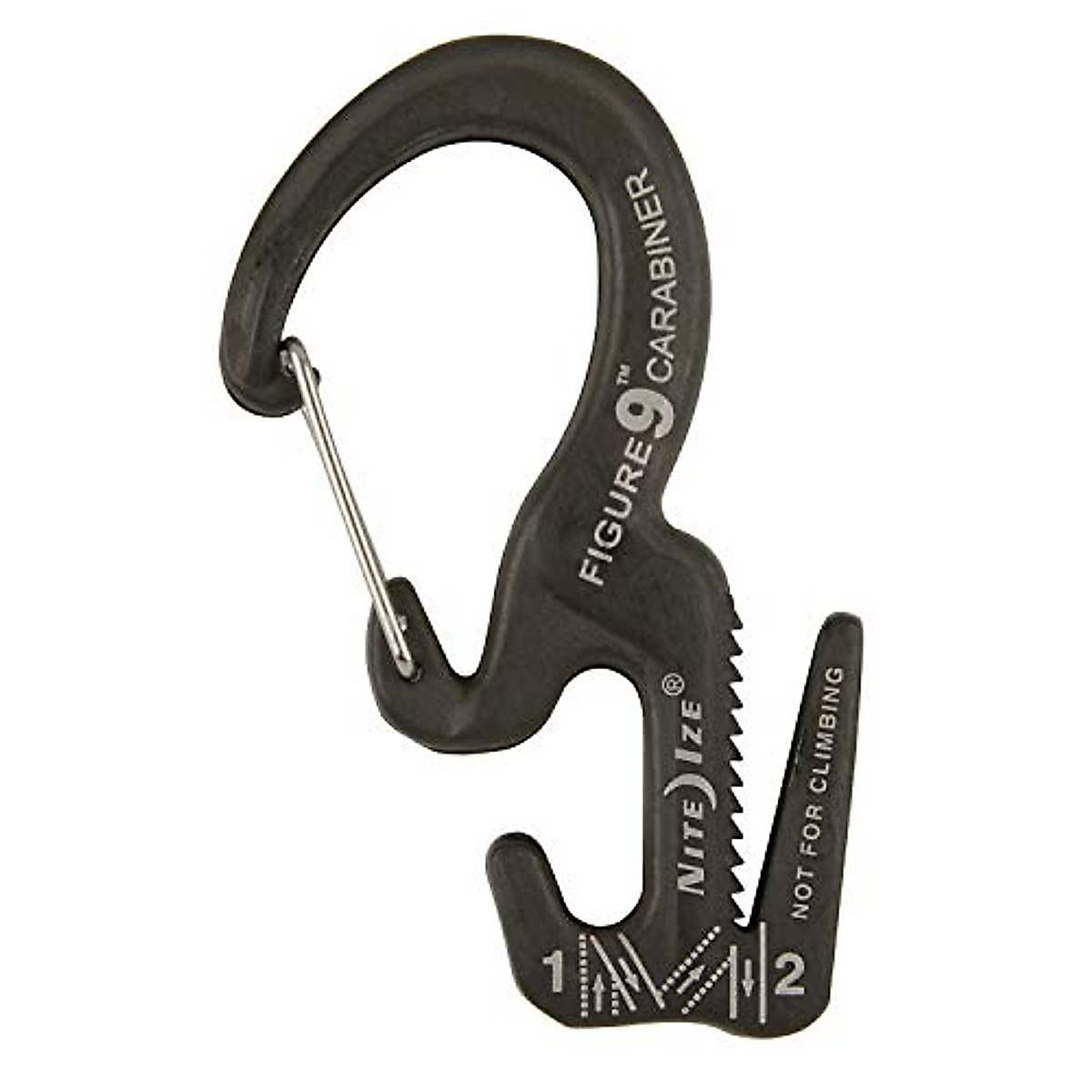 Carabiner Clip/Rope Tightener, 2-3/4 In.