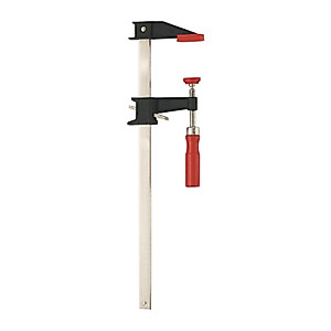 Bessey Clutch Style Bar Clamps - 18 In 600 lb - GSCC2.518- Woodworking Clamps with Ergonomic Handle, Non-Marring Pads, Durable Cast-Iron Jaws & Serrated Rail for Carpentry & Cabinetry