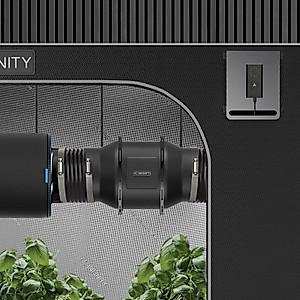 AC Infinity CLOUDLINE A8, Quiet 8" Inline Duct Fan with Speed Controller, EC Motor - Ventilation Exhaust Fan for Heating Cooling Booster, Grow Tents, Hydroponics