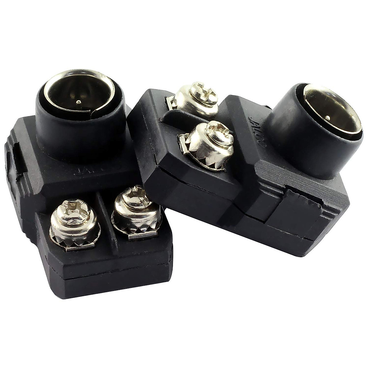 E-outstanding 2PCS Antenna Matching Transformer Connector 300 Ohm to 75 Ohm Quick Push-On Plug UHF VHF FM Converter Adapter