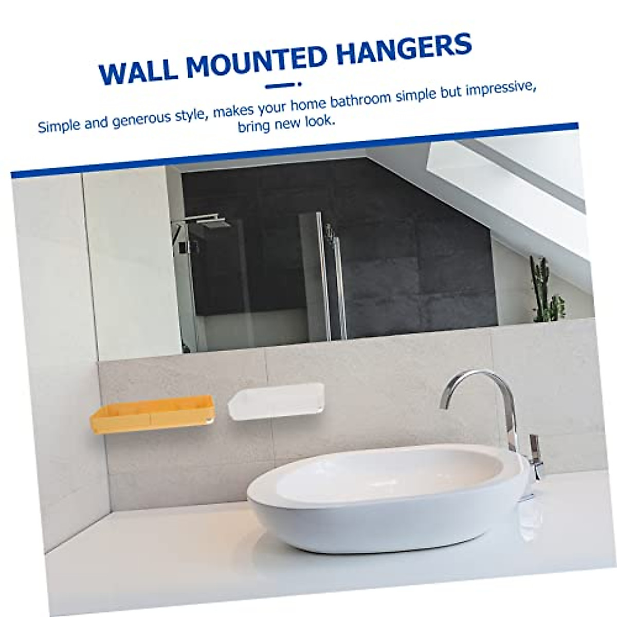 Healeved 2pcs Storage Rack White Plastic Hangers Utensil Hanger Storage Hangers Bathroom Storage Shelf Food Storage Organizer Wall Bathroom Storage Holder Kitchen Storage Rack Storage Racks