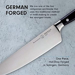 Messermeister Meridian Elite 9” Traditional Chef’s Knife - Fine German Steel Alloy Blade - Rust Resistant & Easy to Maintain
