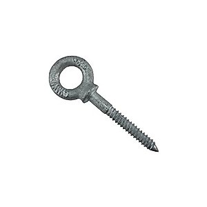 3/8" X 2-1/2" Hot Dipped Galvanized Forged Shoulder Screw Eye Bolt