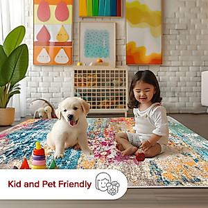 nuLOOM Monet Modern Abstract Area Rug, 9x12, Multi