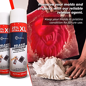 Silicone Mold Release Spray (1x16.9 floz/500ml) - Resin & Epoxy Release Agent for Smooth Mold Removal with Ease, Universal Use on Almost All Molds