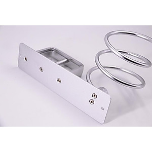 Hair Dryer Holder Wall Mount(No Drilling),Hair Dryer Organizer,Curling Iron Holder,Easy to Install,Space Saving,Bedroom and Bathroom Hair Tool Organizer for Hair Dryer,Curling Iron(Silver)