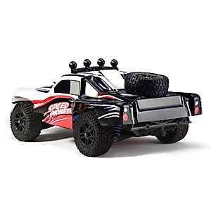 RC Car, Electric Remote Control Model Racing Car 1/18 Scale Off Road 2.4 Ghz Radio, Flexible 4WD High Speed Rc Truck, Best RC Trucks For Beginners, White