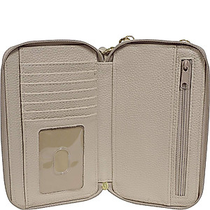 Buxton Women's Classic, White Pepper, 7" x 4" x 1.5"