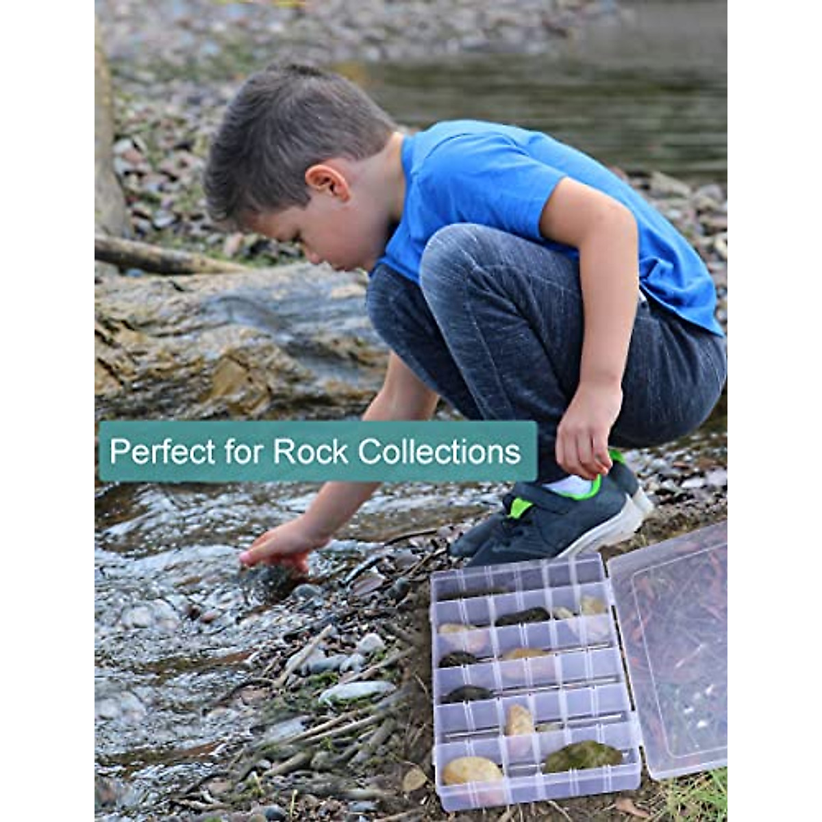 Avlcoaky Tackle Box Organizer 4 Pack 36 Compartment Bead Storage Container Jewelry Art & Craft Boxes with Dividers