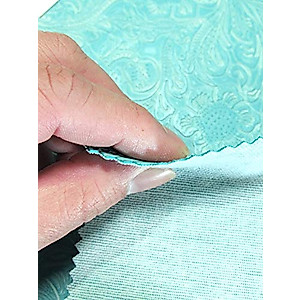 DuroLast™ Vintage Western Floral Pu Leather Fabric by The Yard DIY Upholstery Accessories Fashion (Nugget)