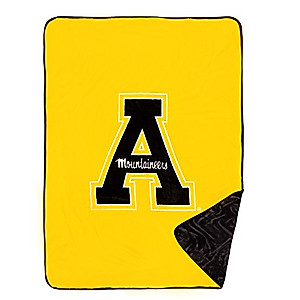 Dormitory 101 Appalachian State University Premium Quality Plush Fleece Blanket - X Large 60"X80". Fits Queen or Twin XL Bedding. Great