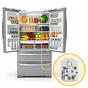 WR55X11132 WR55X25754 Refrigerator Light Bulb Replacement for GE Refrigerator, Fit PS4704284 3033142 EAP12172918 WR55X30602 WR55X26486 AP6261806 (Cover Not Included)