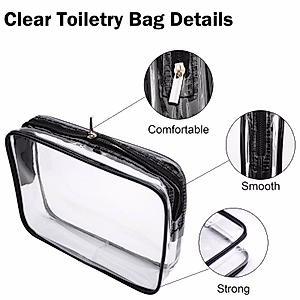 Cosywell Travel Size Bottles for Toiletries 13 Pack 2oz TSA Approved Toiletry Bottles Leak Proof Travel Kit for Women Men TSA Clear Toiletry Bag Shampoo Lotion Skincare Cosmetic Container